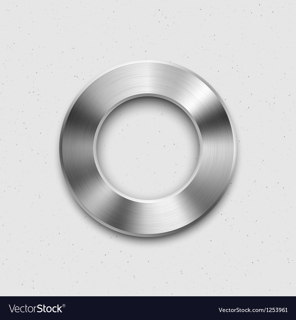 Metallic volume button icon Royalty Free Vector Image