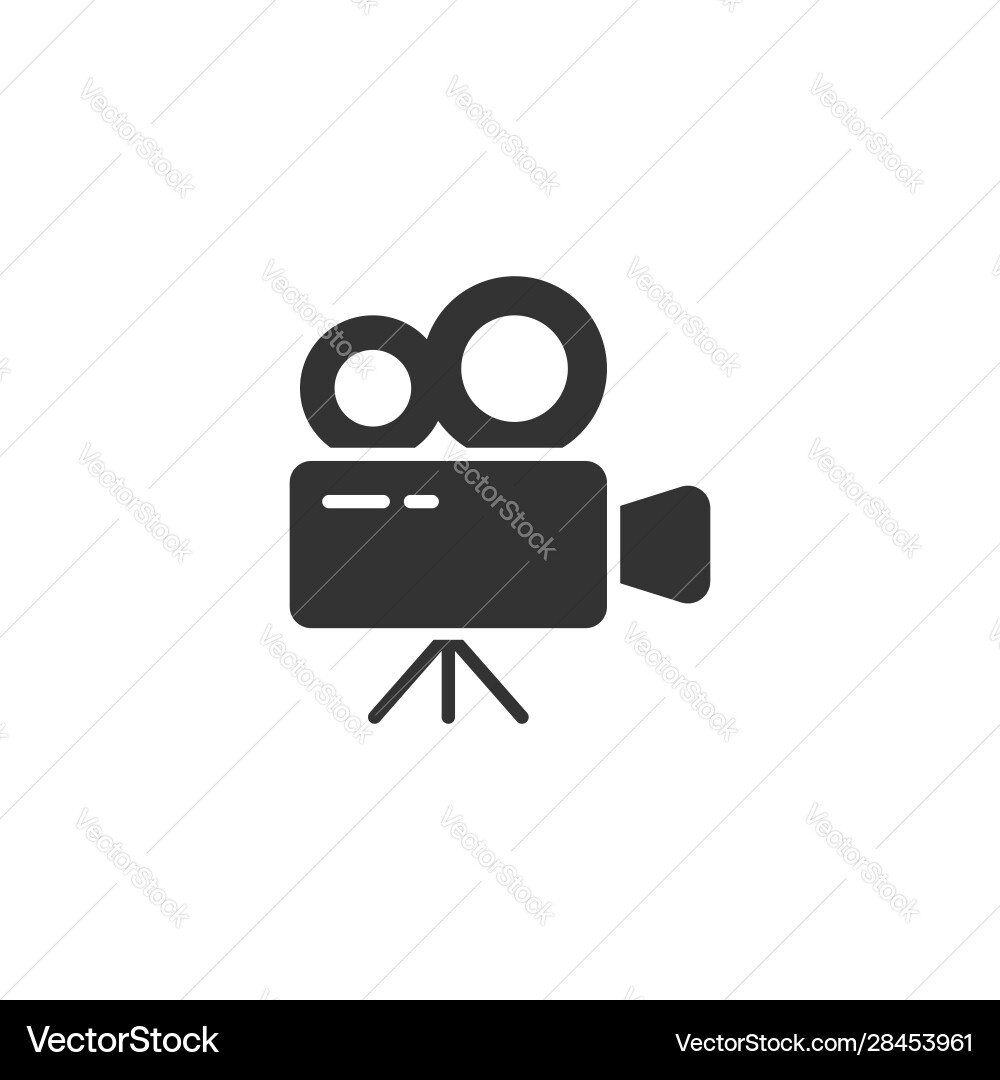 Projector icon in flat style cinema camera Vector Image