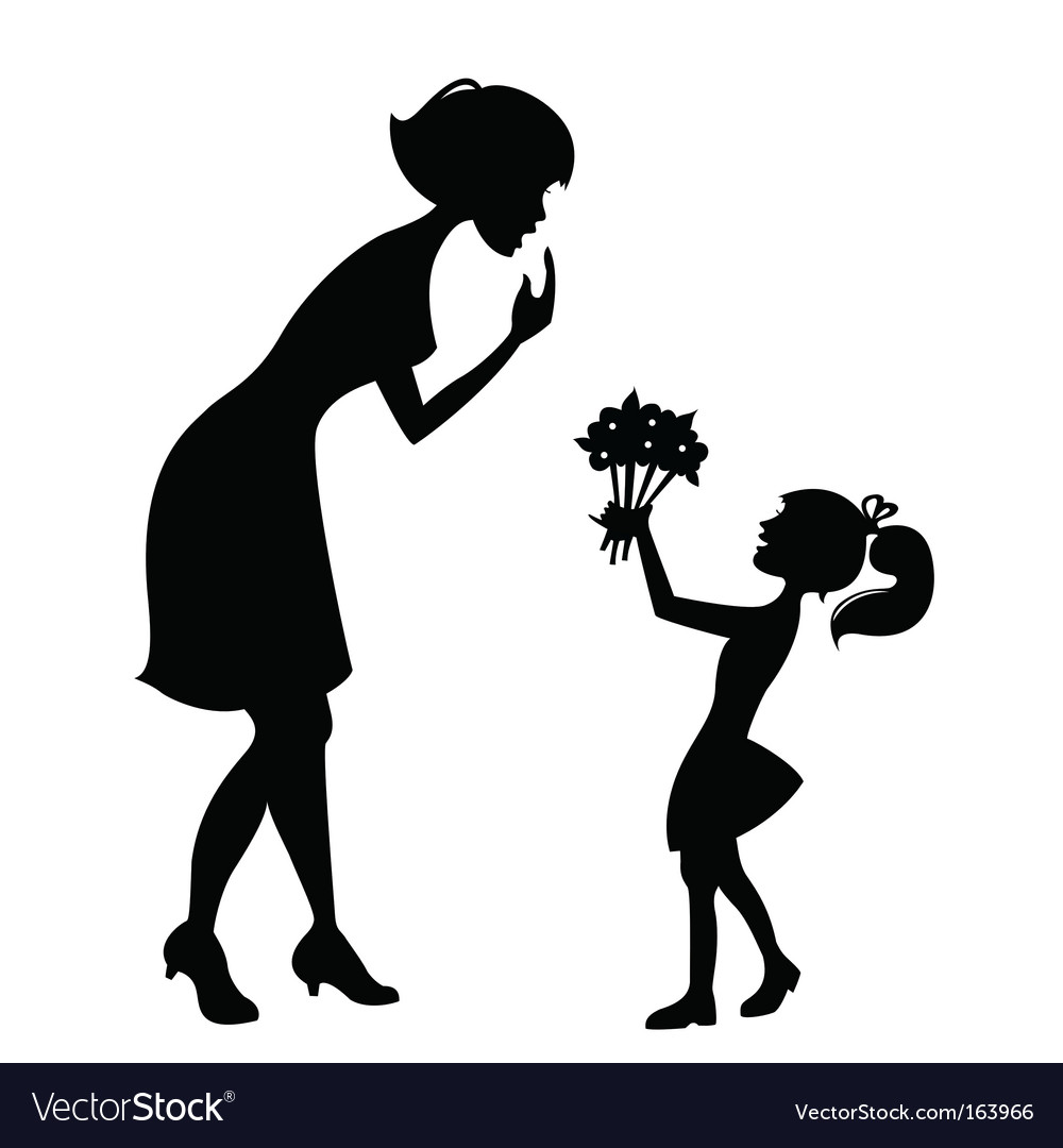 Mother with child Royalty Free Vector Image - VectorStock