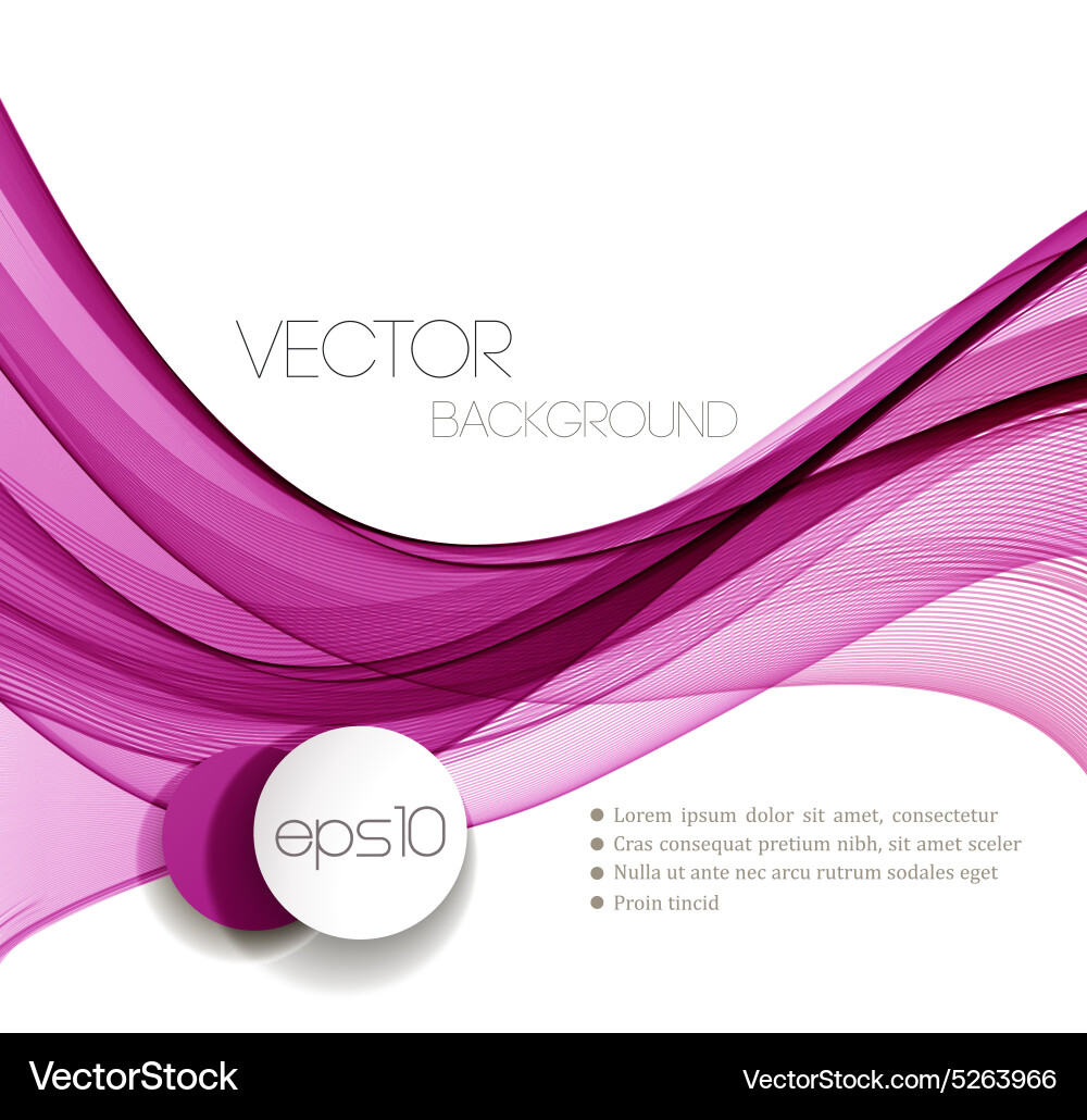 Smooth wave stream line abstract header layout Vector Image