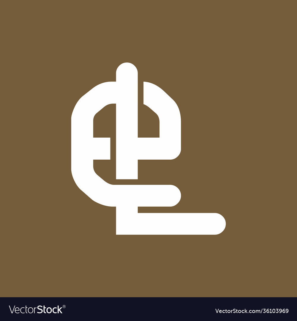 El initial logo template logo template Royalty Free Vector