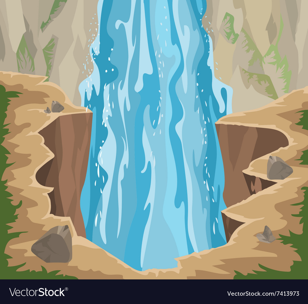 Waterfalls Free Vector Graphics | Everypixel