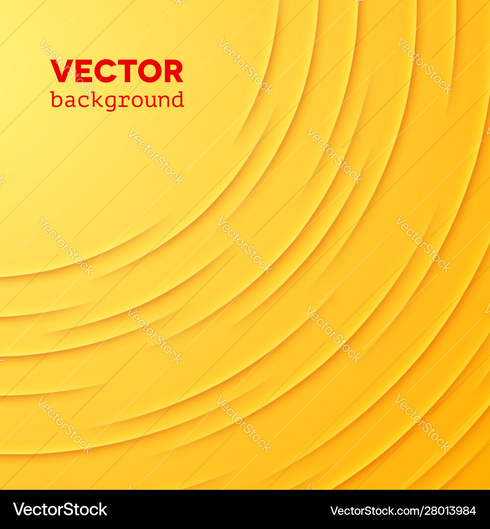 Abstract background with yellow layers Royalty Free Vector