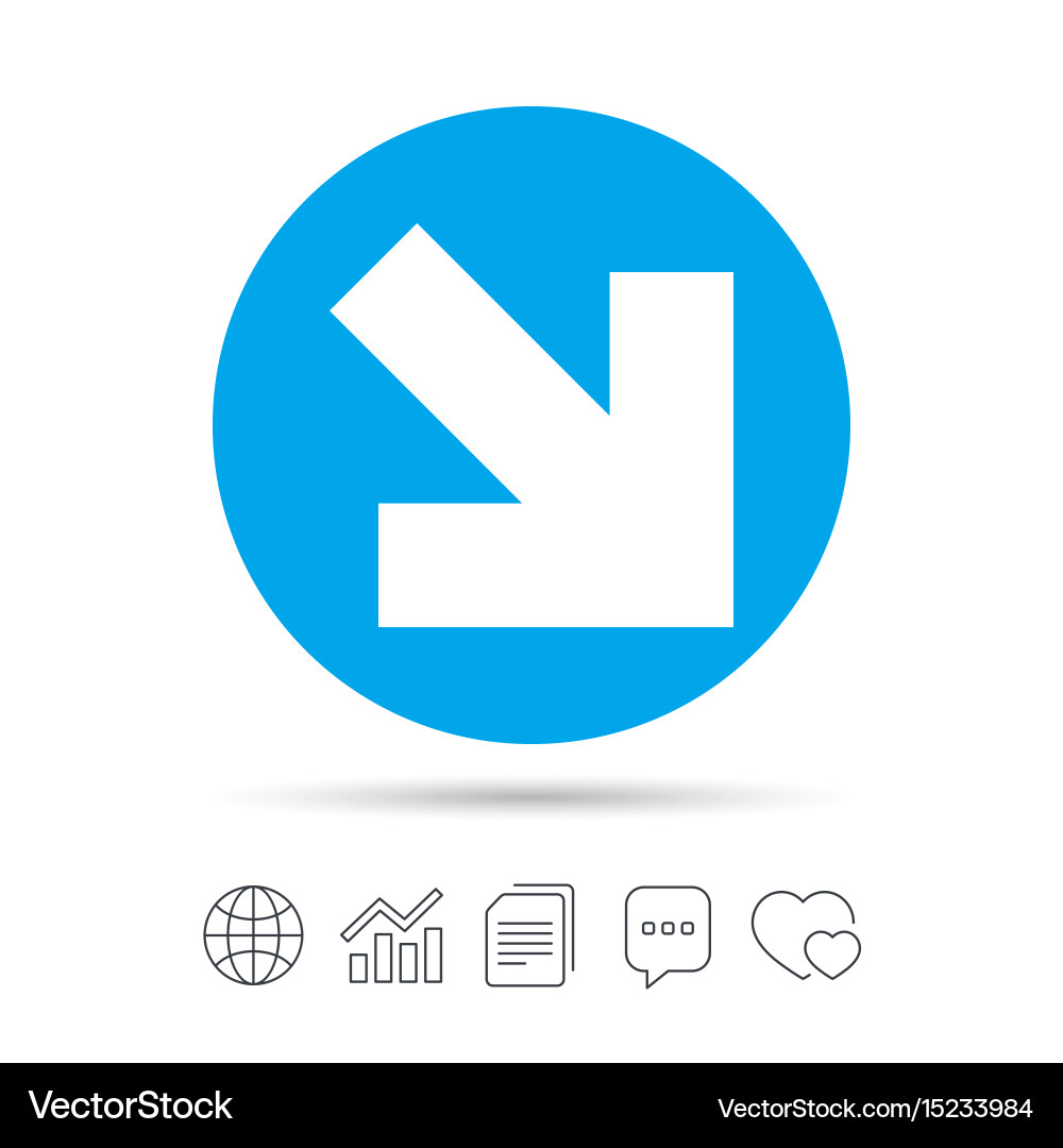 Arrow sign icon next button navigation symbol Vector Image