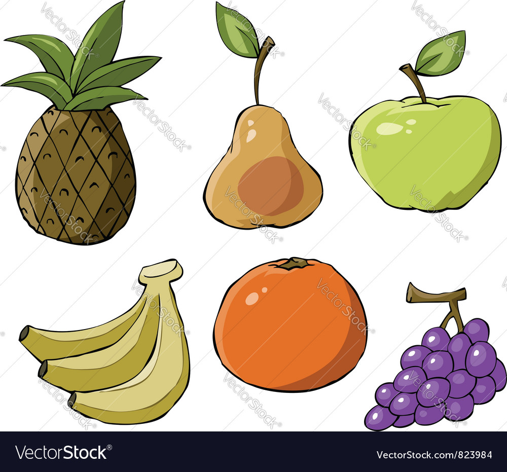 Fruit symbol Royalty Free Vector Image - VectorStock
