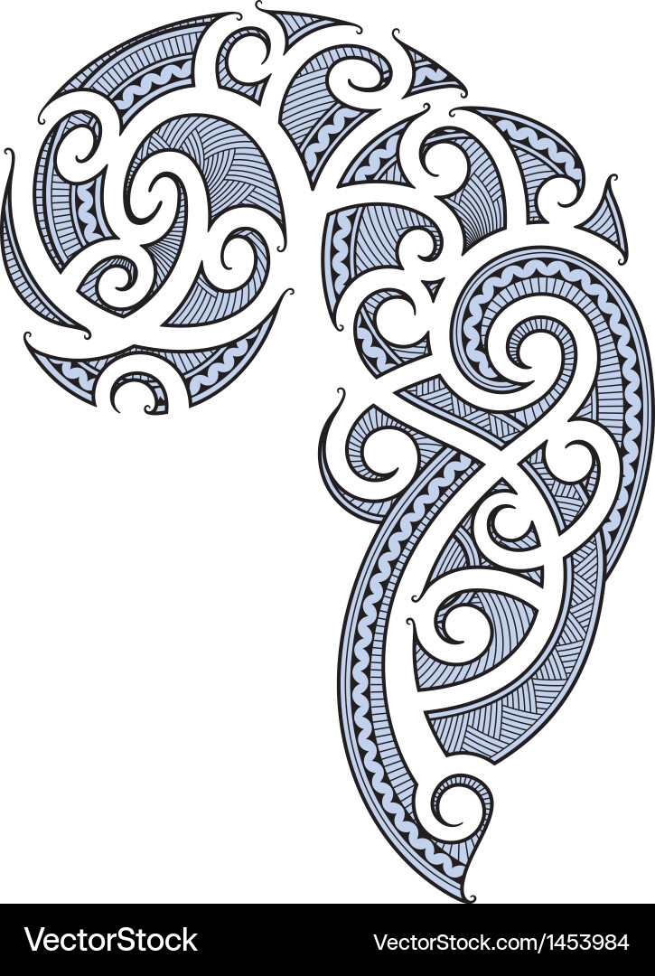 Maori tattoo design Royalty Free Vector Image - VectorStock