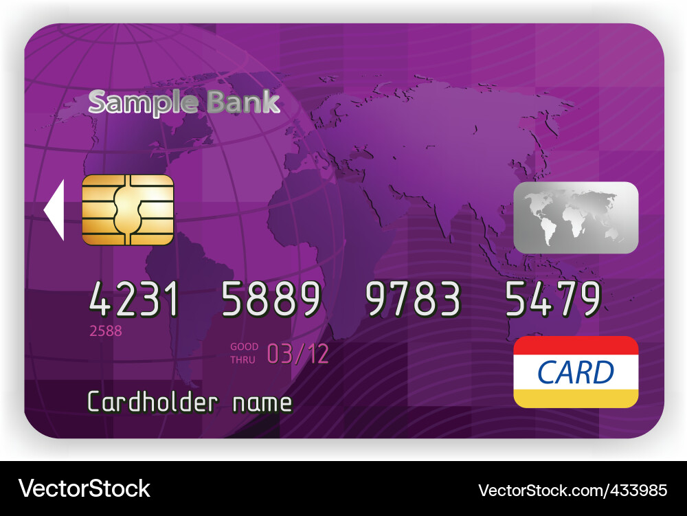 Credit card Royalty Free Vector Image - VectorStock