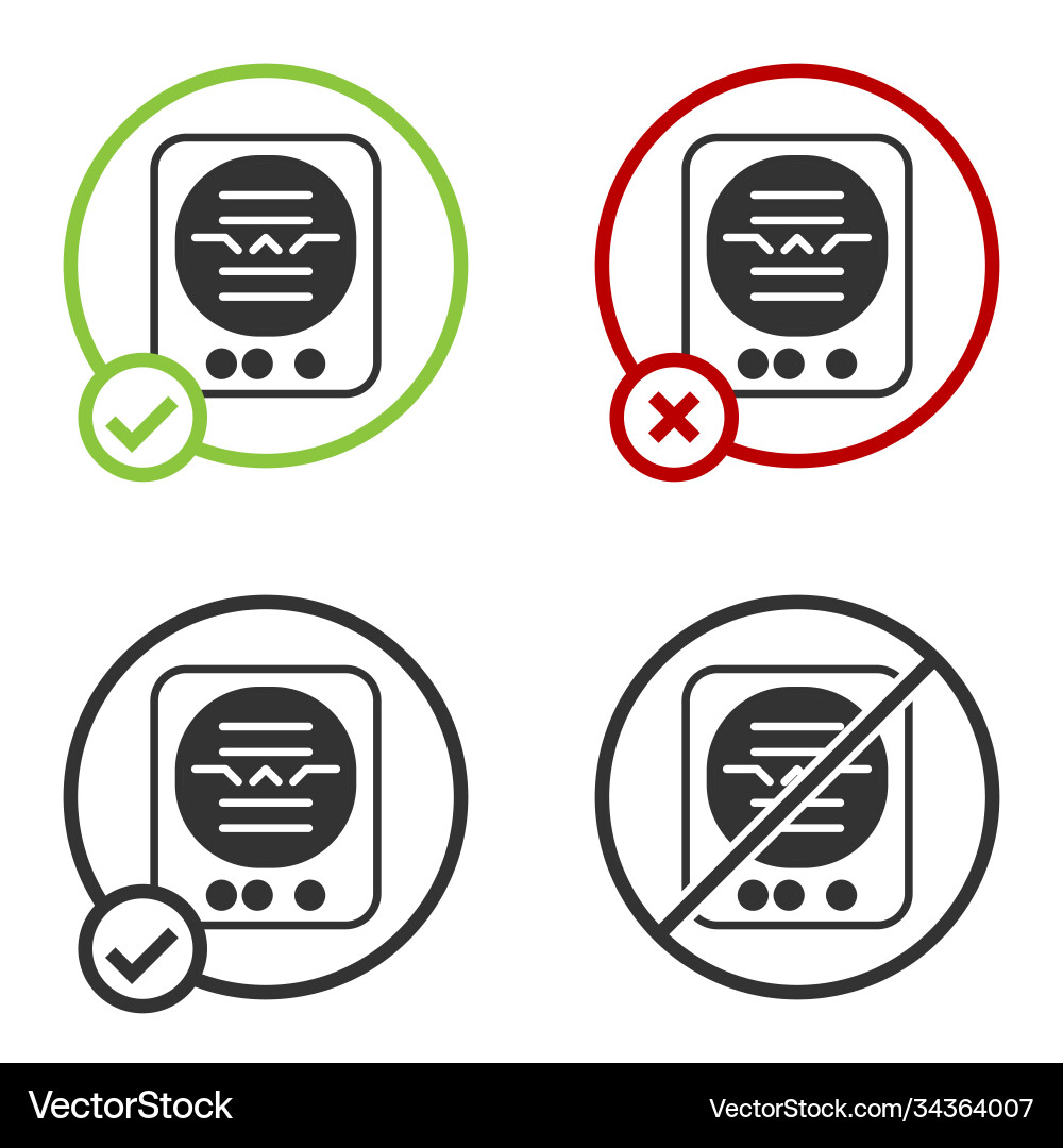 Black attitude indicator is an instrument used Vector Image