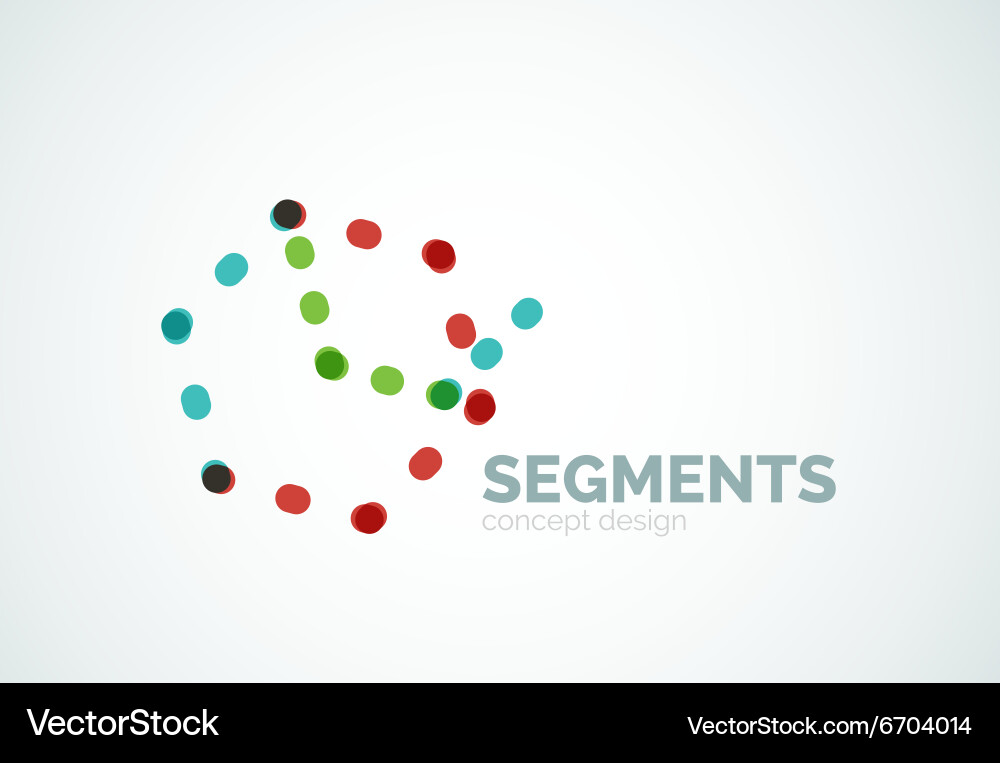 Outline minimal abstract geometric logo Royalty Free Vector