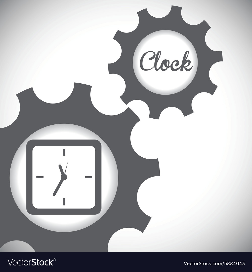 Clock design Royalty Free Vector Image - VectorStock