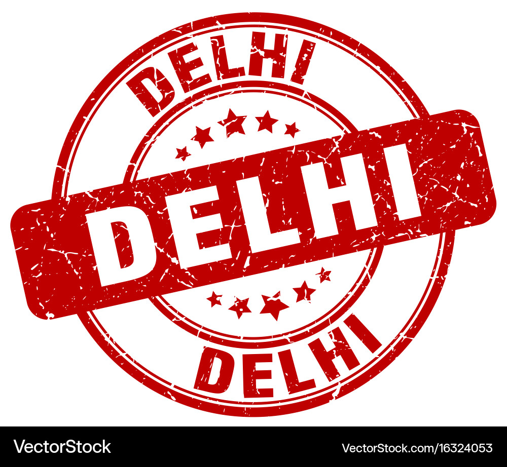 Delhi stamp Royalty Free Vector Image - VectorStock