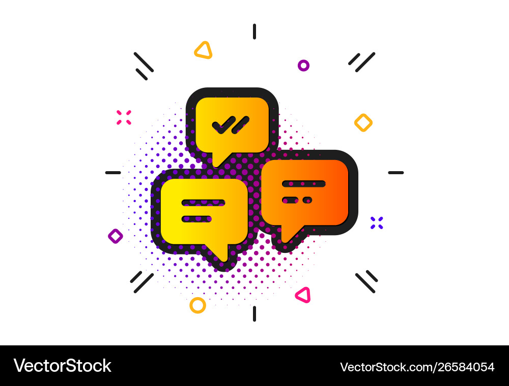 Chat messages icon conversation or sms Royalty Free Vector