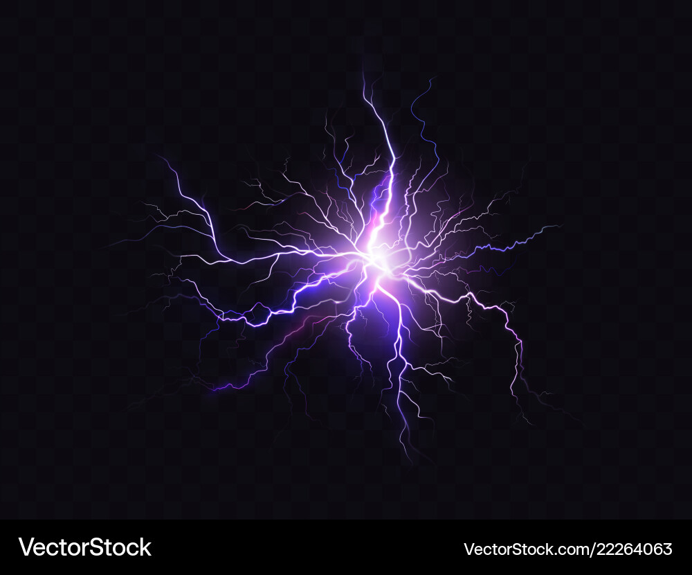 Shining purple lighting electrical Royalty Free Vector Image