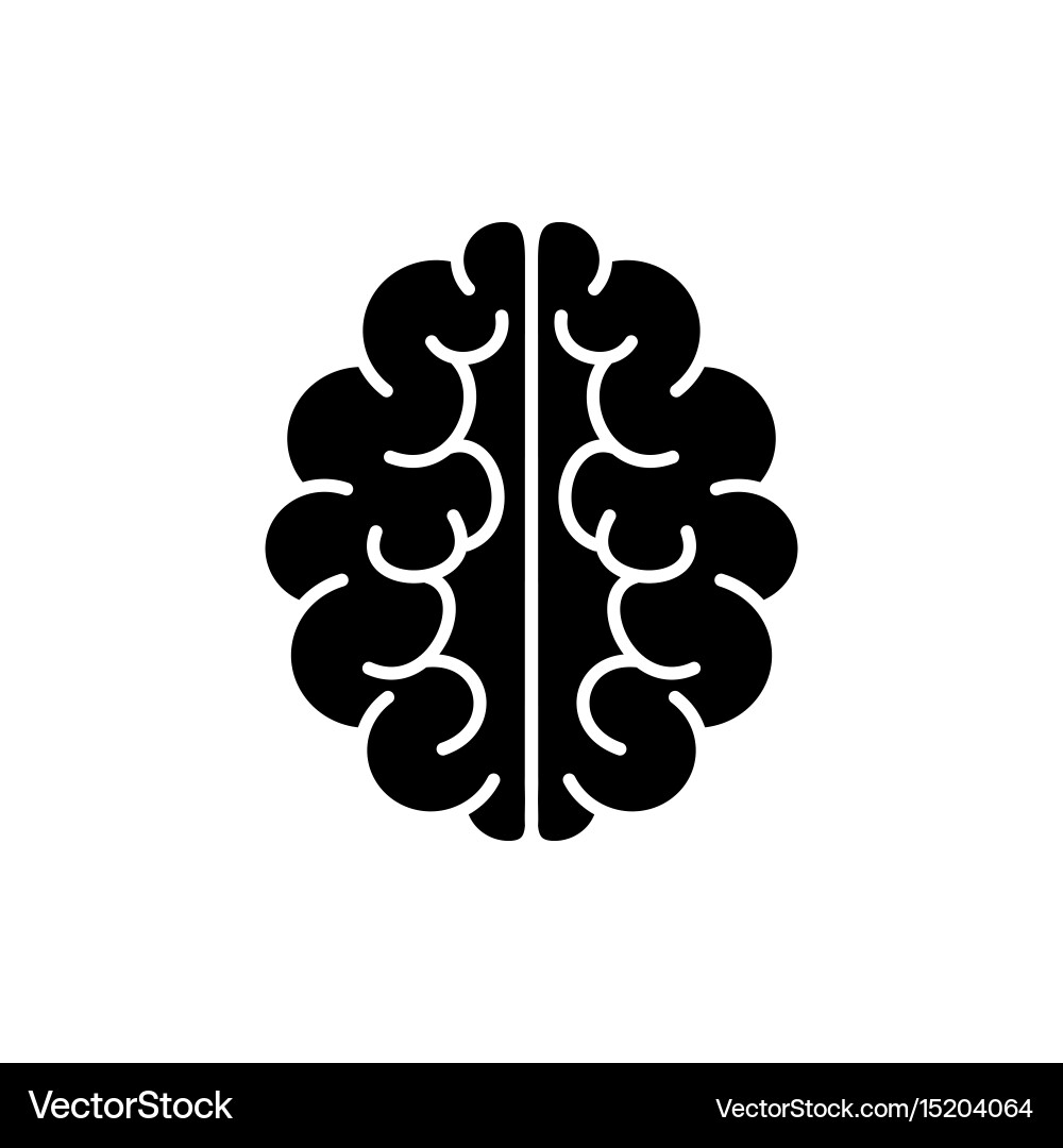 Brain icon mind symbol Royalty Free Vector Image