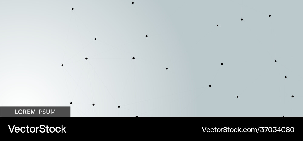 Modern art web with black connect abstract lines Vector Image