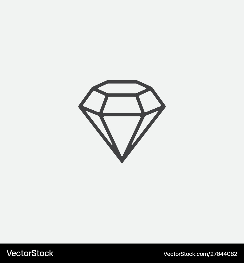 Diamond icon sign design Royalty Free Vector Image