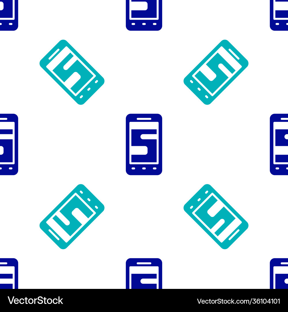 Blue new chat messages notification on phone icon Vector Image