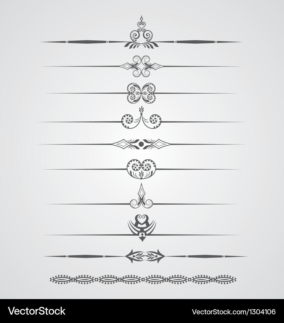 Vintage border lines Royalty Free Vector Image