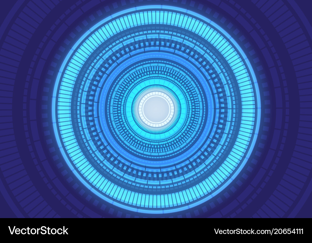 Abstract blue light circle energy power Royalty Free Vector