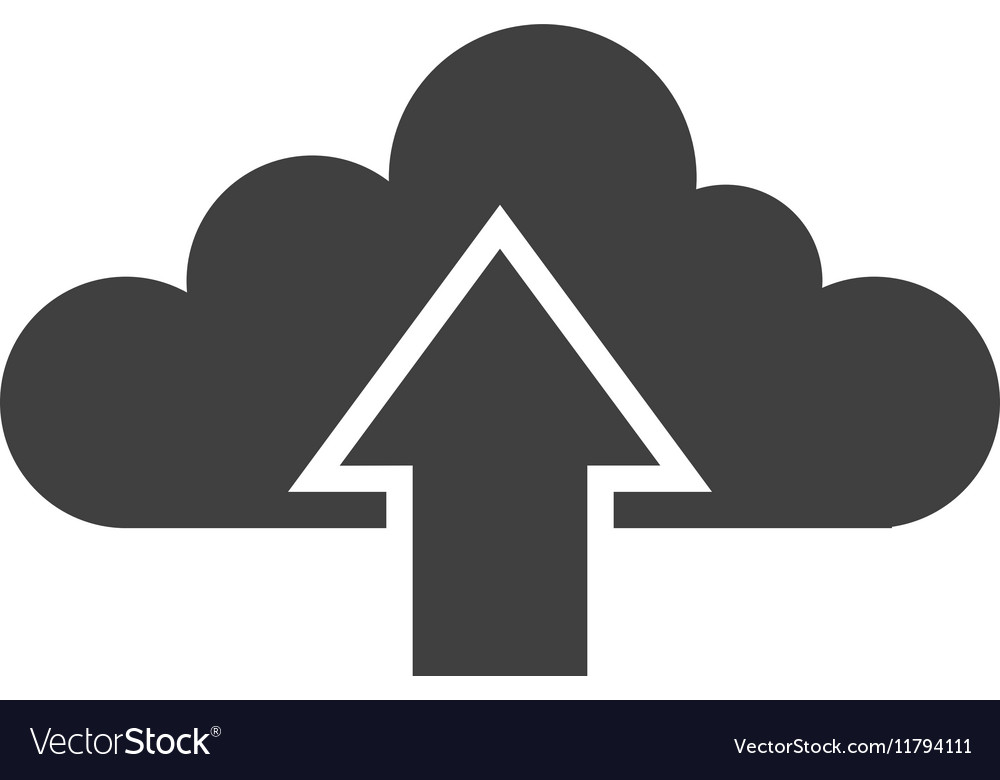 Cloud computing isolated icon Royalty Free Vector Image