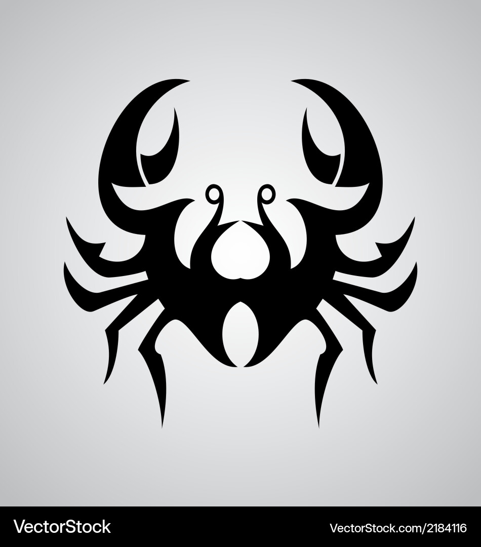 Crab Cancer Sign Royalty Free Vector Image - VectorStock