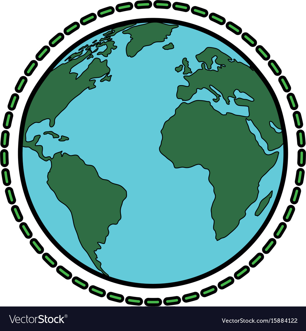 Earth planet icon Royalty Free Vector Image - VectorStock