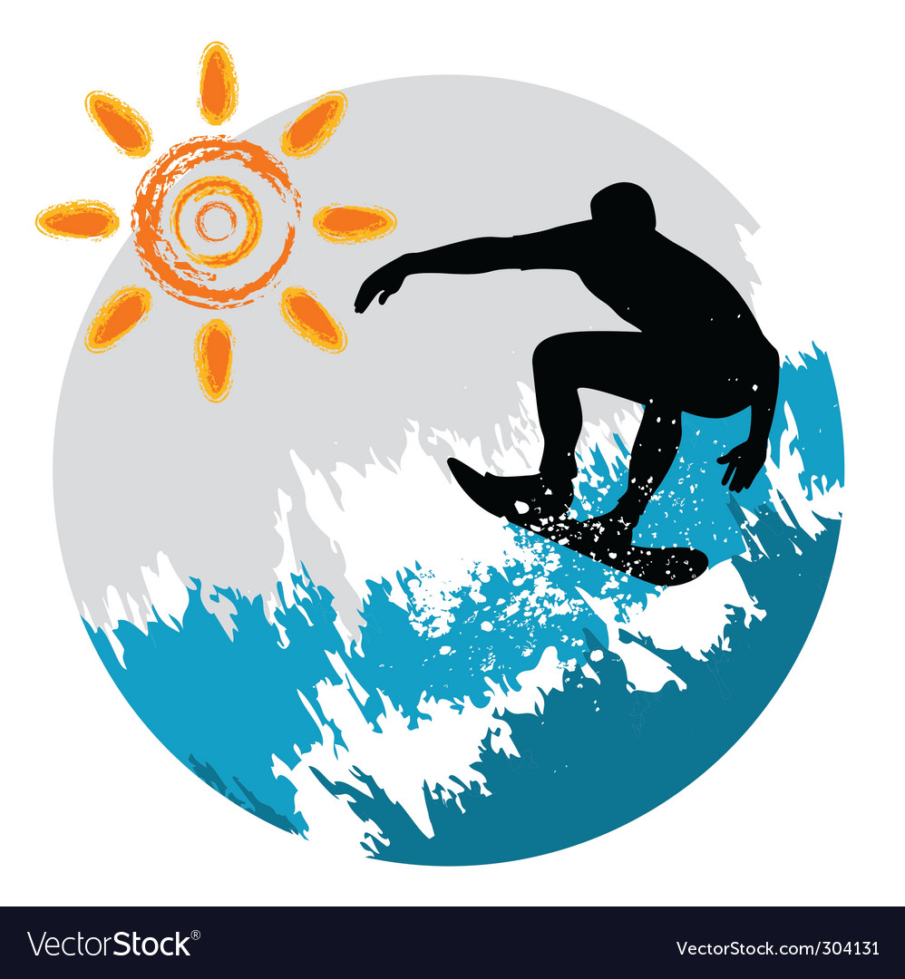 Surfing Royalty Free Vector Image - VectorStock