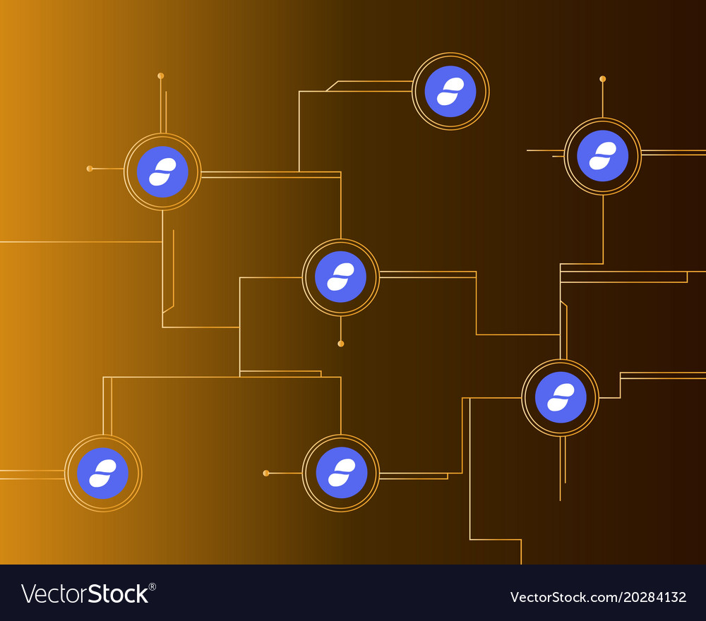 Cryptocurrency status technology circuit style Vector Image