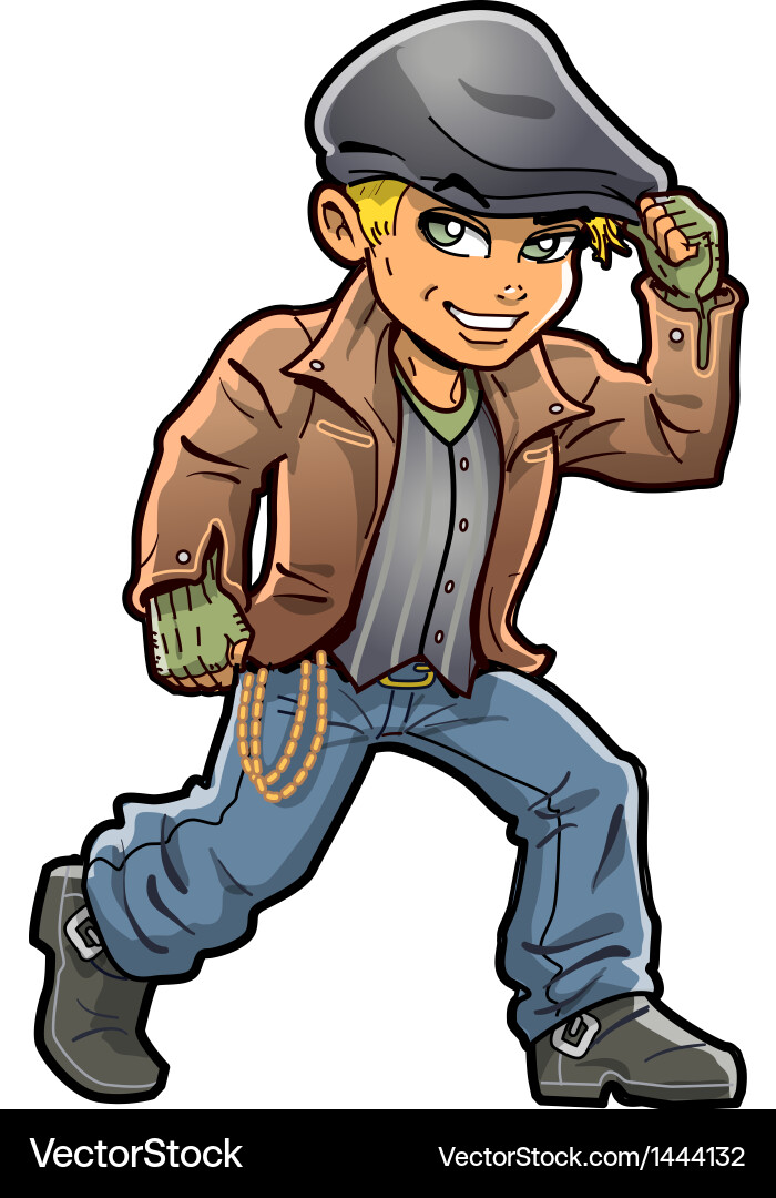 Handsome Young Irish Hooligan Royalty Free Vector Image