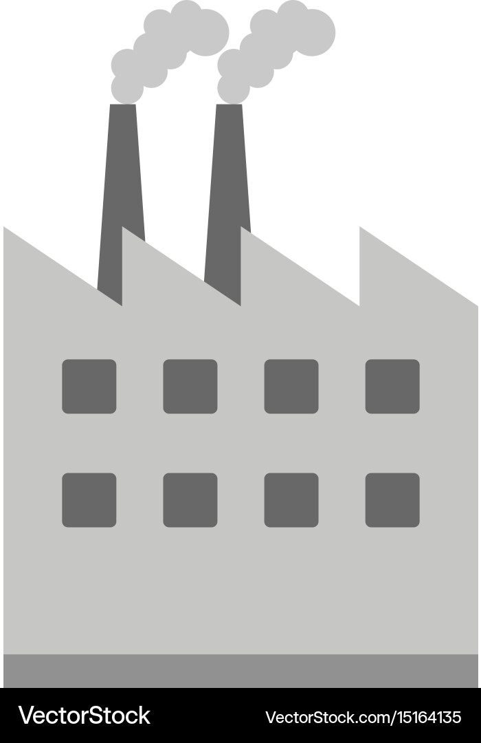 Factory building icon image Royalty Free Vector Image