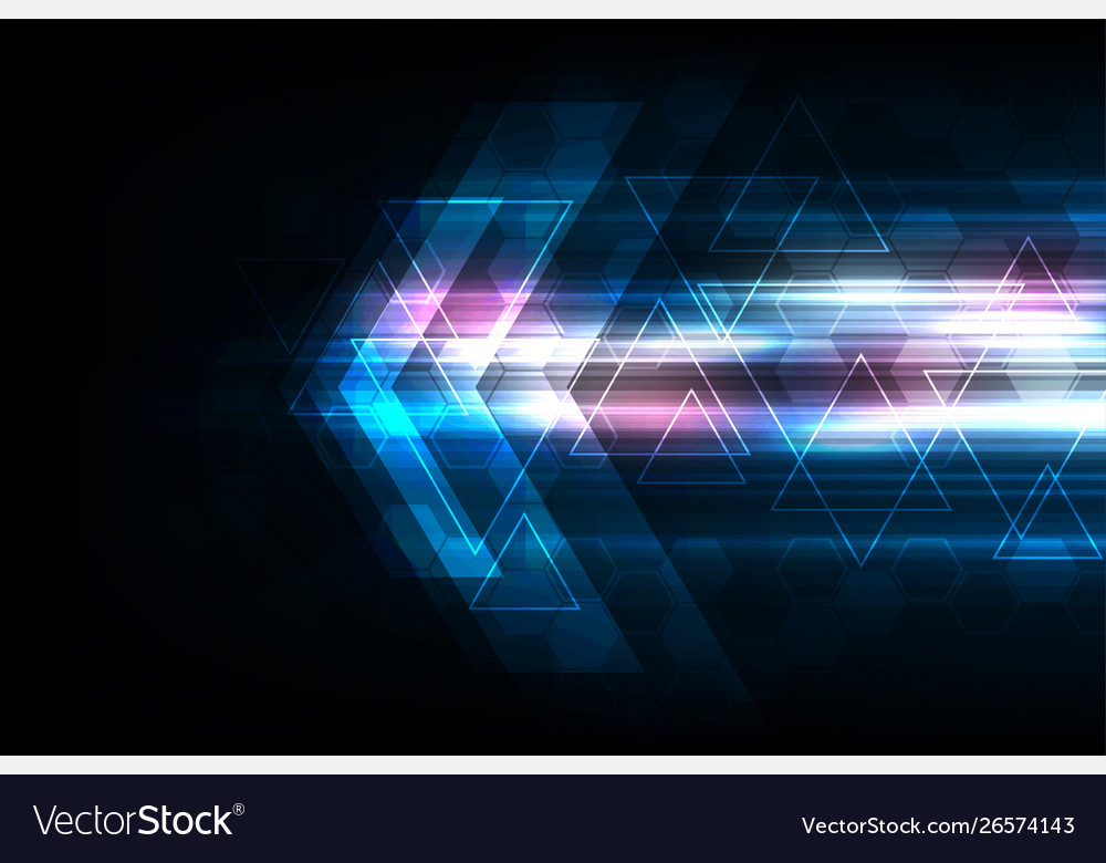 Arrow in technology concept Royalty Free Vector Image