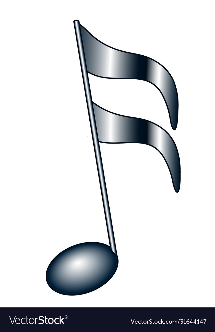 Semiquaver note Royalty Free Vector Image - VectorStock Semiquaver note Royalty Free Vector Image - VectorStock