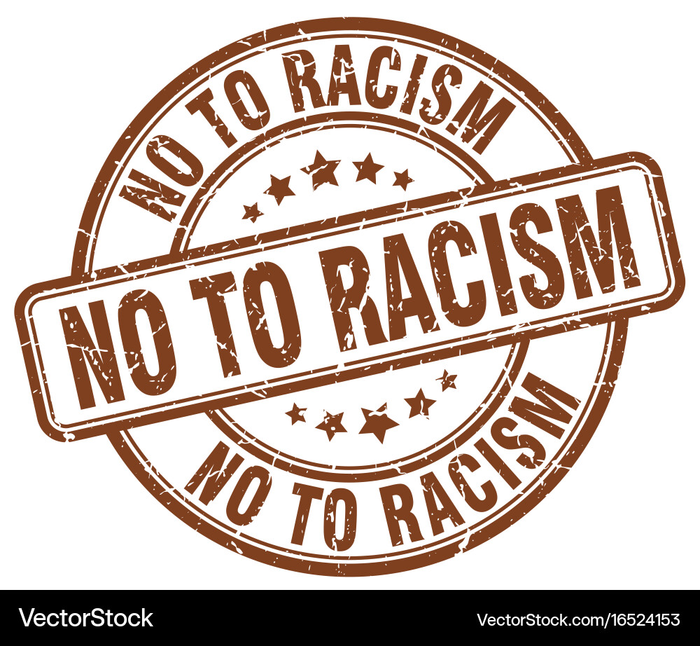 No to racism stamp Royalty Free Vector Image - VectorStock