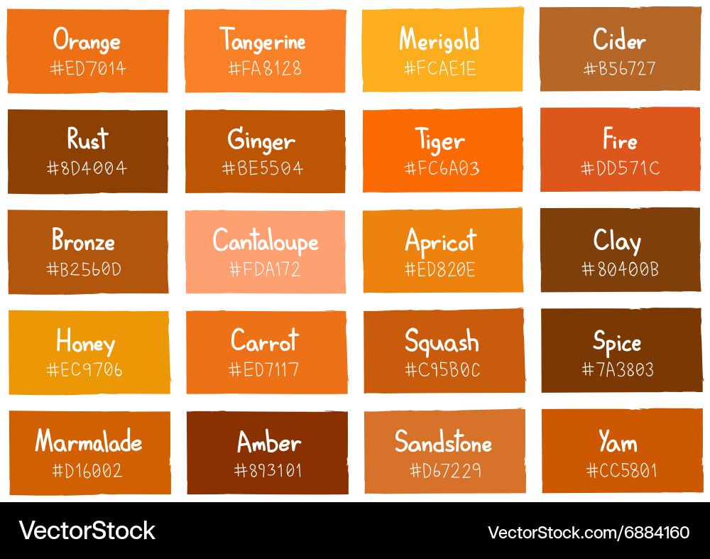 Orange Tone Color Shade Background with Code Vector Image