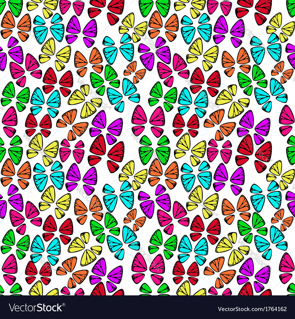 Butterfly seamless pattern Royalty Free Vector Image