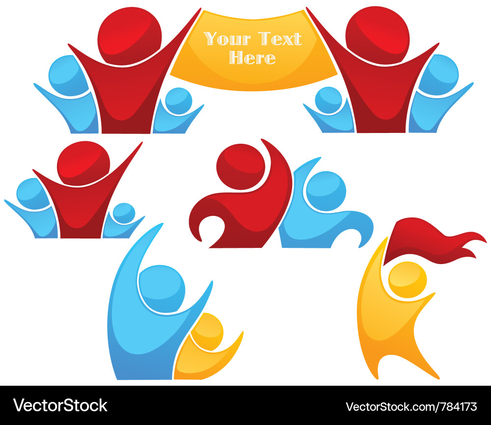 People argue and strike Royalty Free Vector Image