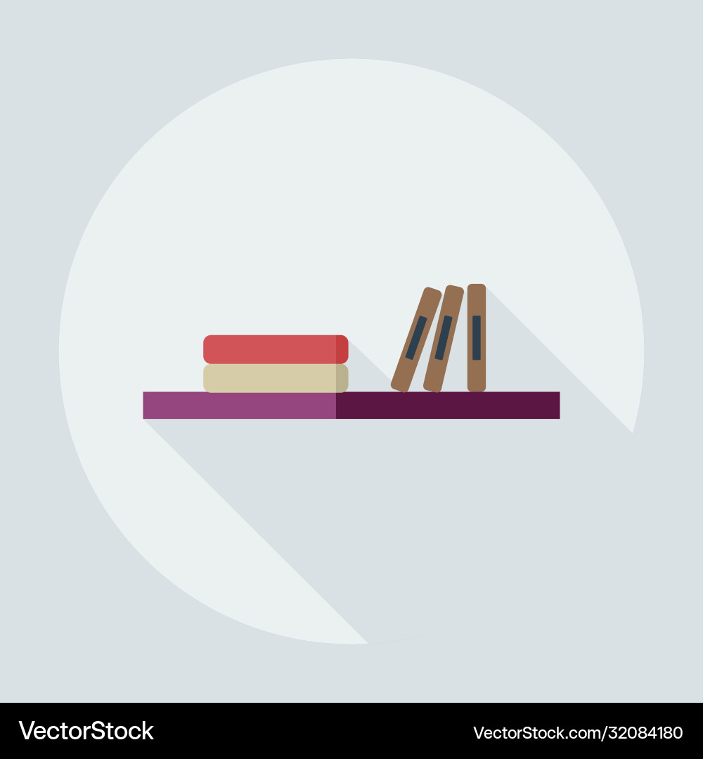 Flat modern design with shadow icons books Vector Image