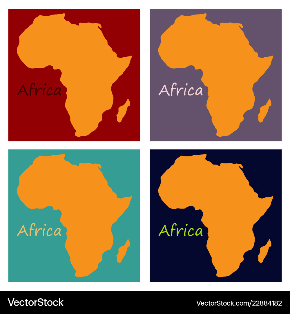Africa map Royalty Free Vector Image - VectorStock