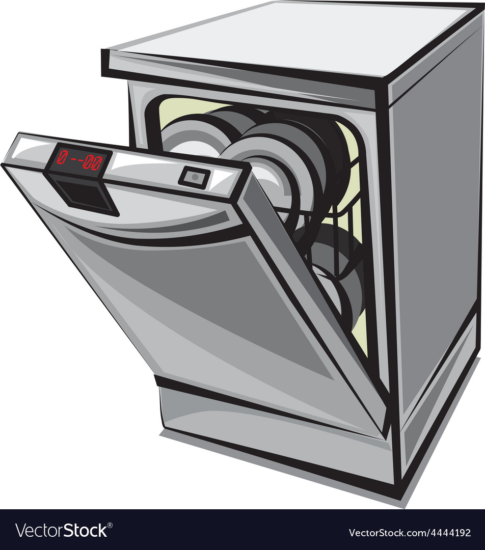 Dishwasher Royalty Free Vector Image - VectorStock