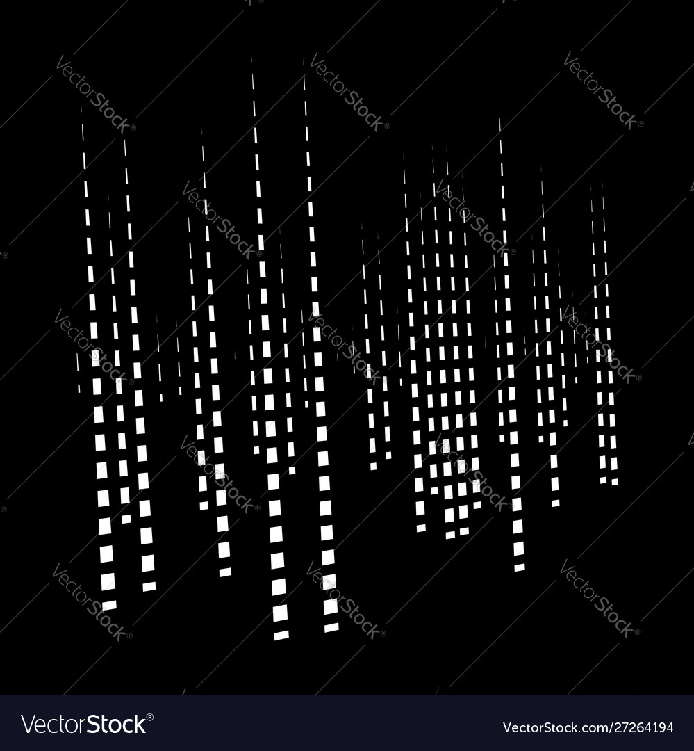 Dynamic lines pattern stripes half-tone element Vector Image