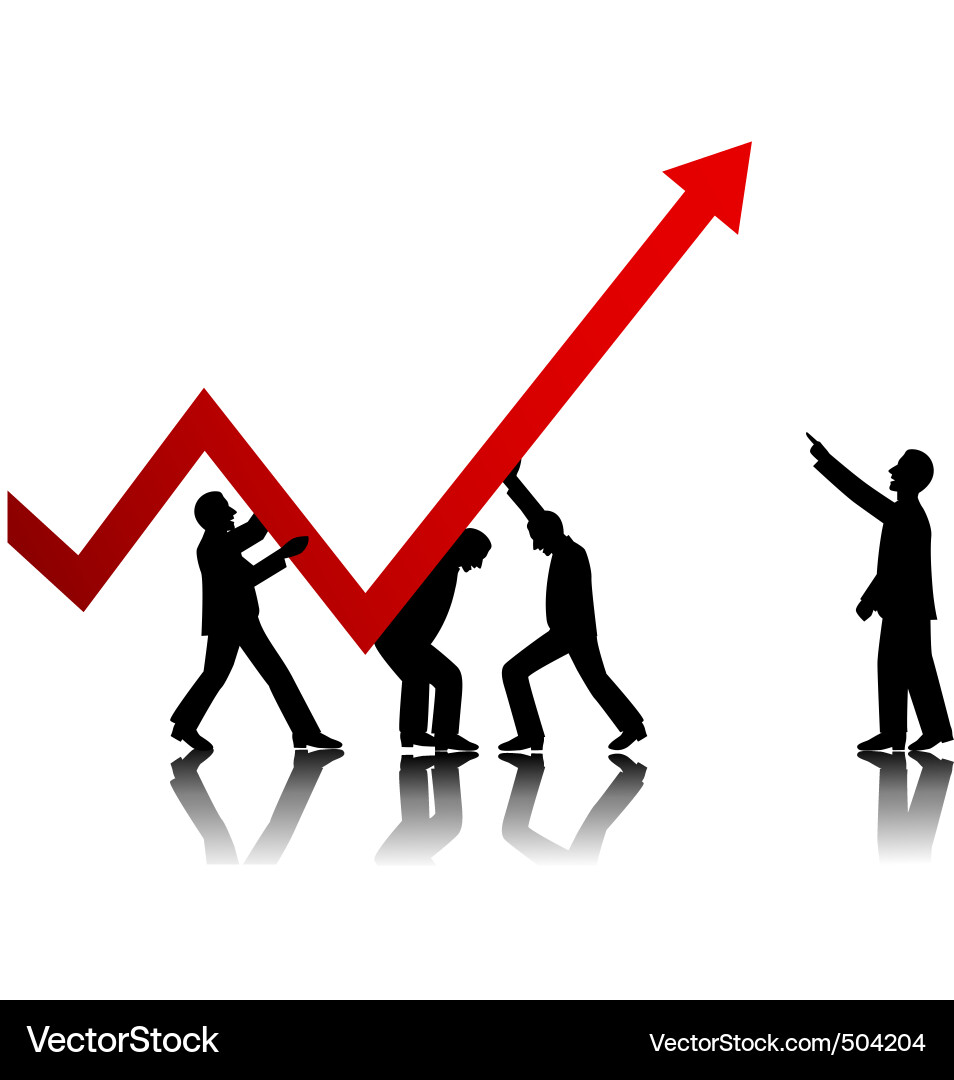 Business teamwork Royalty Free Vector Image - VectorStock