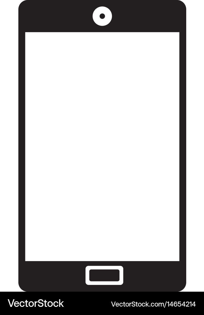 Smartphone device isolated icon Royalty Free Vector Image