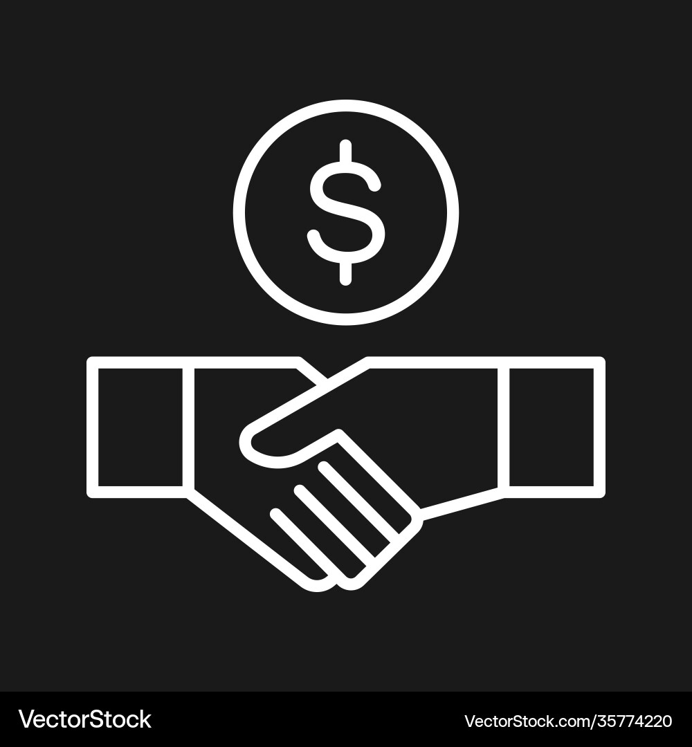 Deal icon Royalty Free Vector Image - VectorStock