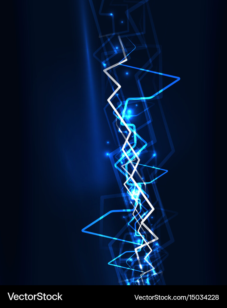 Neon lightning background Royalty Free Vector Image