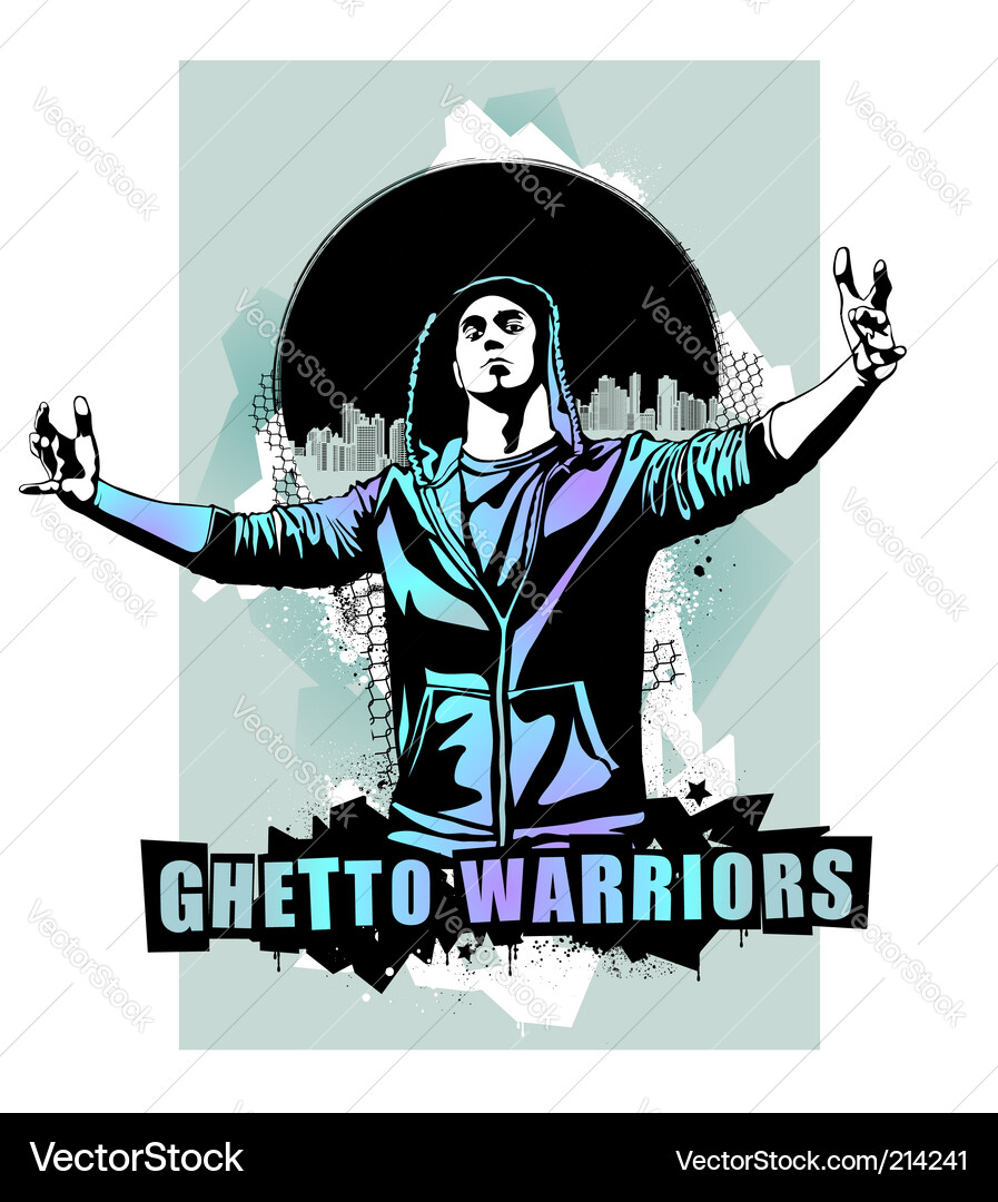 Ghetto warriors Royalty Free Vector Image - VectorStock