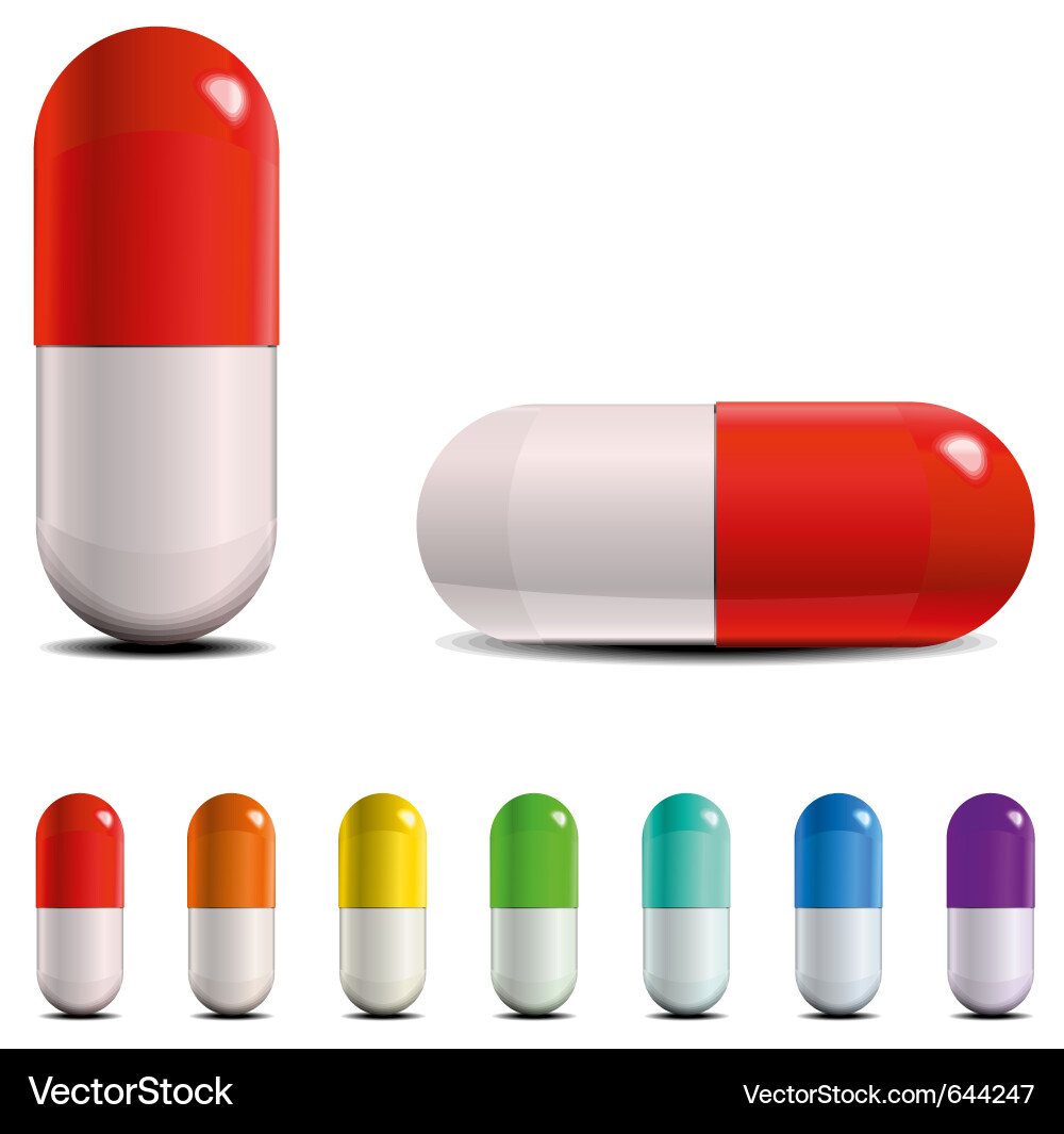Pills Royalty Free Vector Image - VectorStock