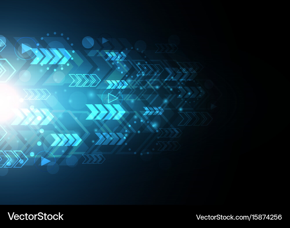 Technology future modern light arrow Royalty Free Vector
