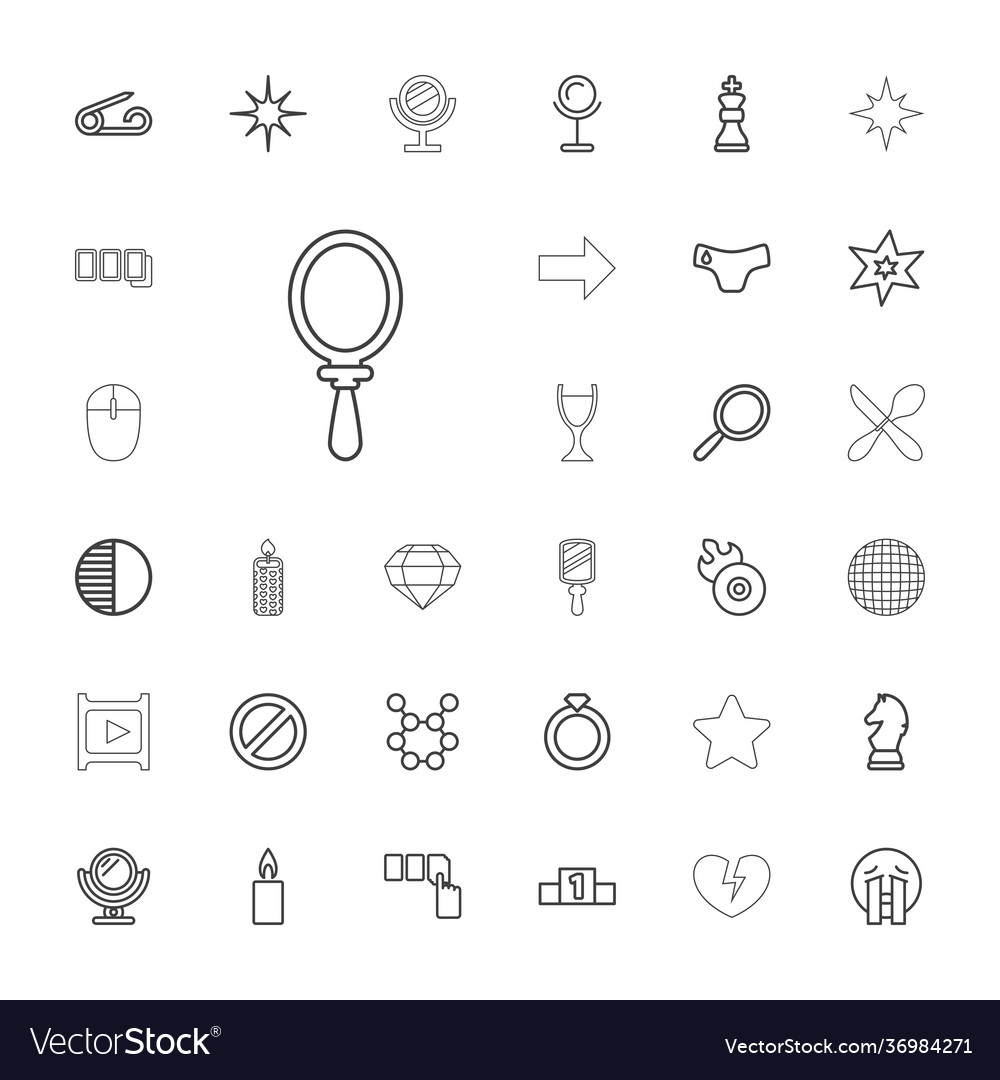 33 shiny icons Royalty Free Vector Image - VectorStock