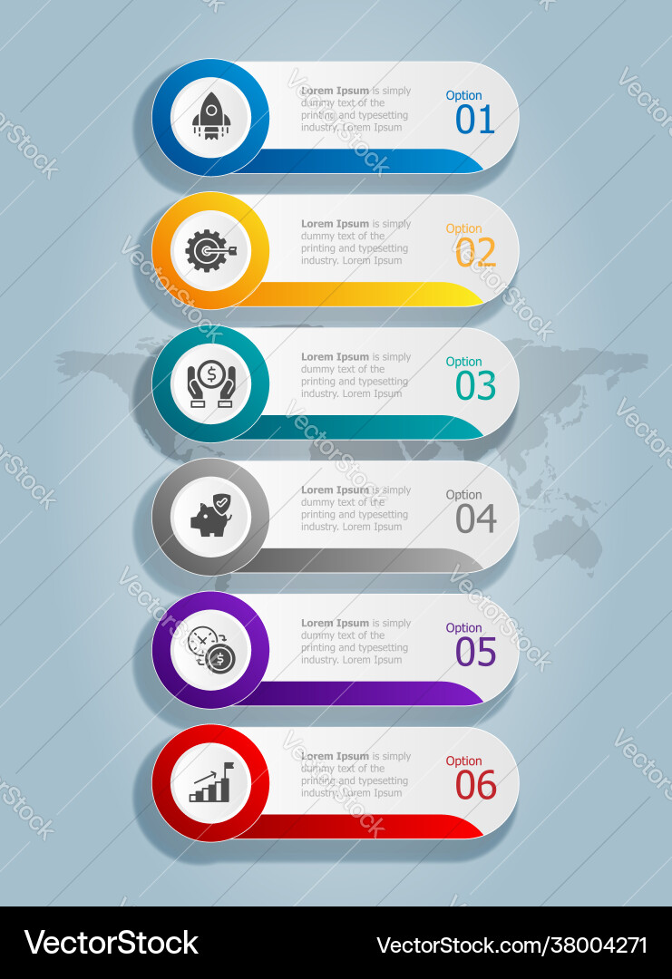 Vertical infographic presentation element template