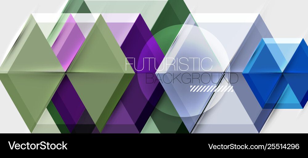 Geometric triangle and hexagon abstract background